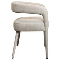 Logan 9-Piece Dining Set With 82" Dining Table And 8 Galway Ivory Side Chairs - Midcentury ...