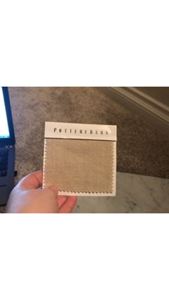 Pottery Barn black printers media with navy bryson rug