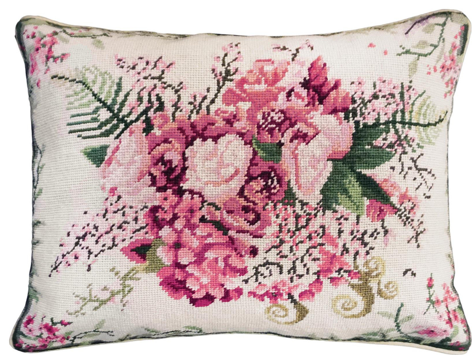 Marcy Jackson's Vintage Floral Pillow, 16x20 - Contemporary ...
