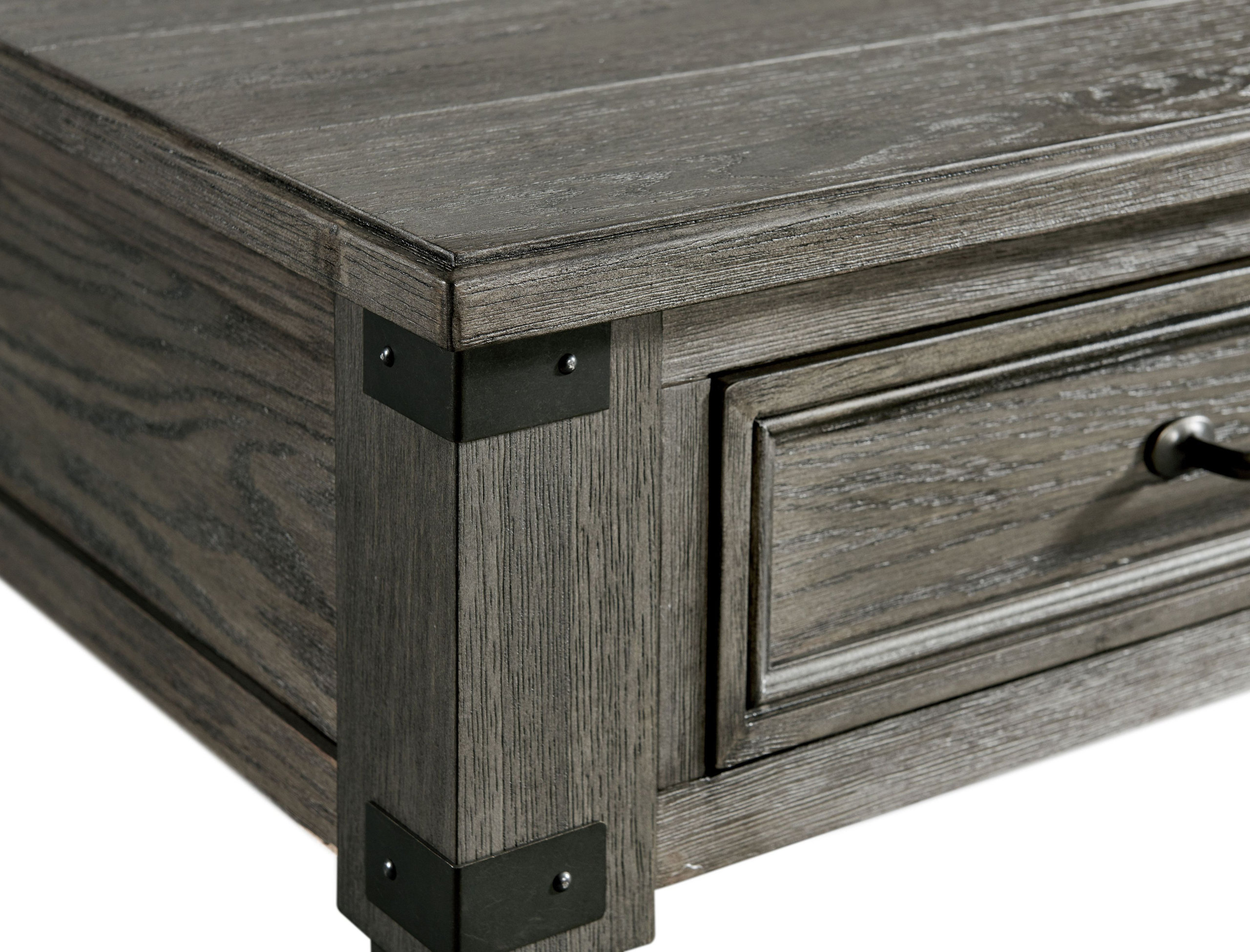 Foundry Media Console, Brushed Pewter, 60" Wide - Traditional ...