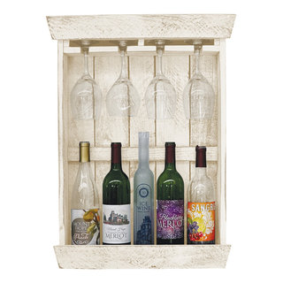 Farmhouse 5-Bottle Wine Shadow Box - Farmhouse - Wine Racks - by ...