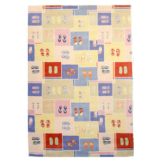Flip Flops Rug - Beach Style - Area Rugs - by F.J. KASHANIAN RUGS | Houzz
