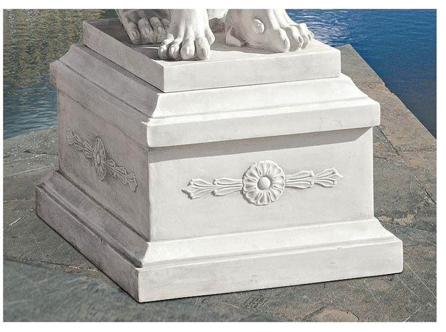 Rectangular Rosette Base, 18"x22"x13" - Traditional - Garden Statues ...