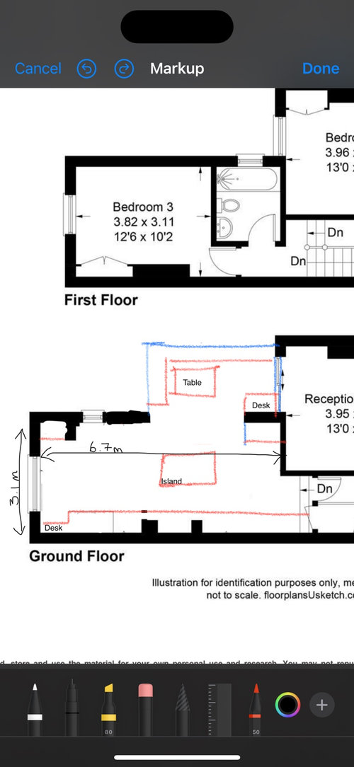 Small side return extension kitchen plan in a Victorian terrace | Houzz UK