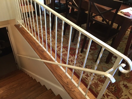 Ideas for replacing interior 1950s iron railings and stair rail?