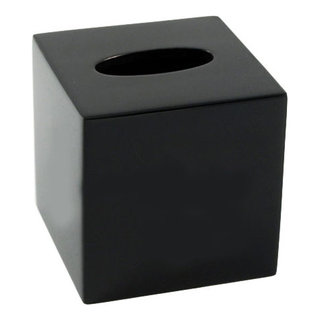 Black Lacquer Tissue Box - Contemporary - Tissue Box Holders - by ...
