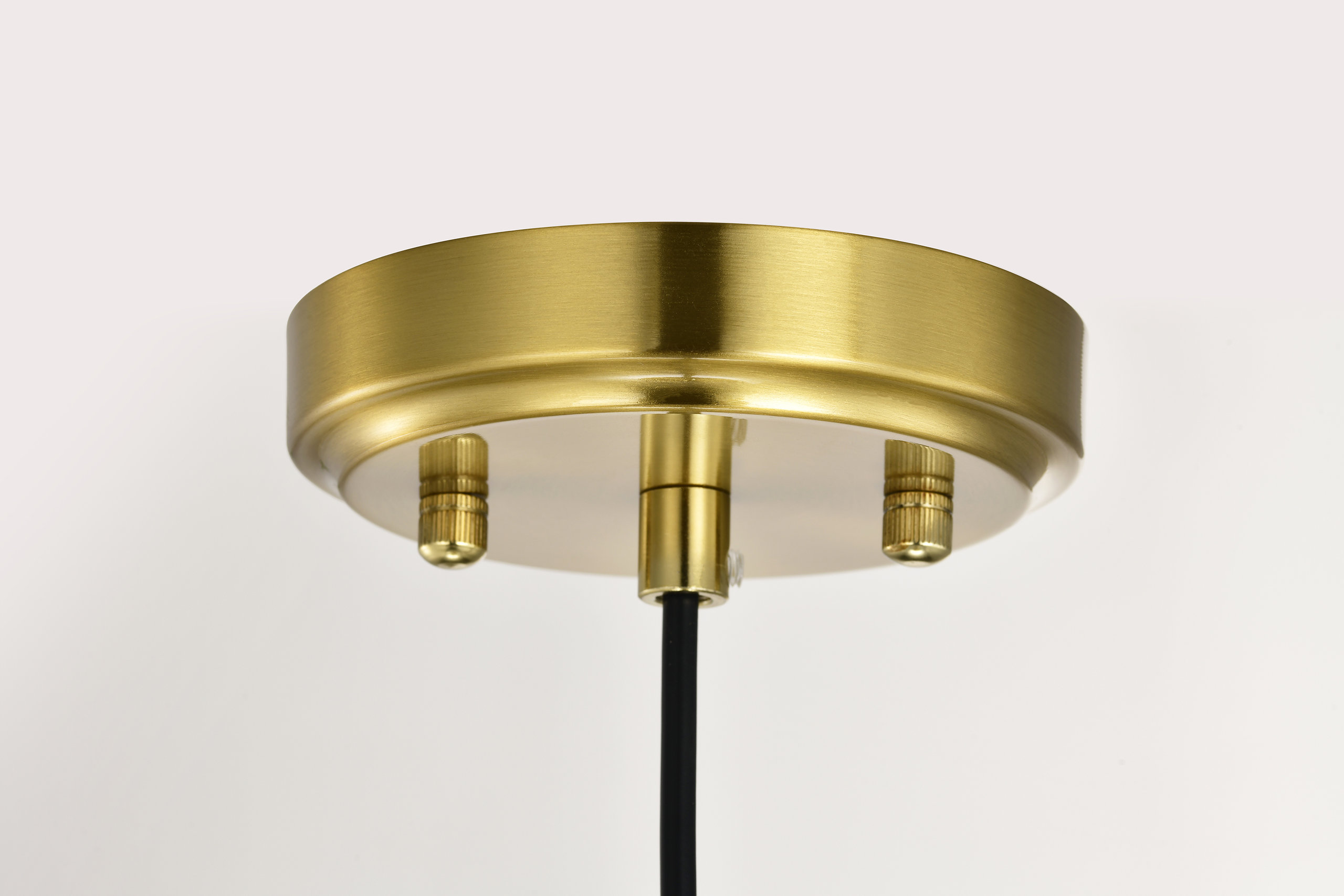 Carson 1-Light Gold Metal Cone Hanging Kitchen Pendant Light - Modern ...