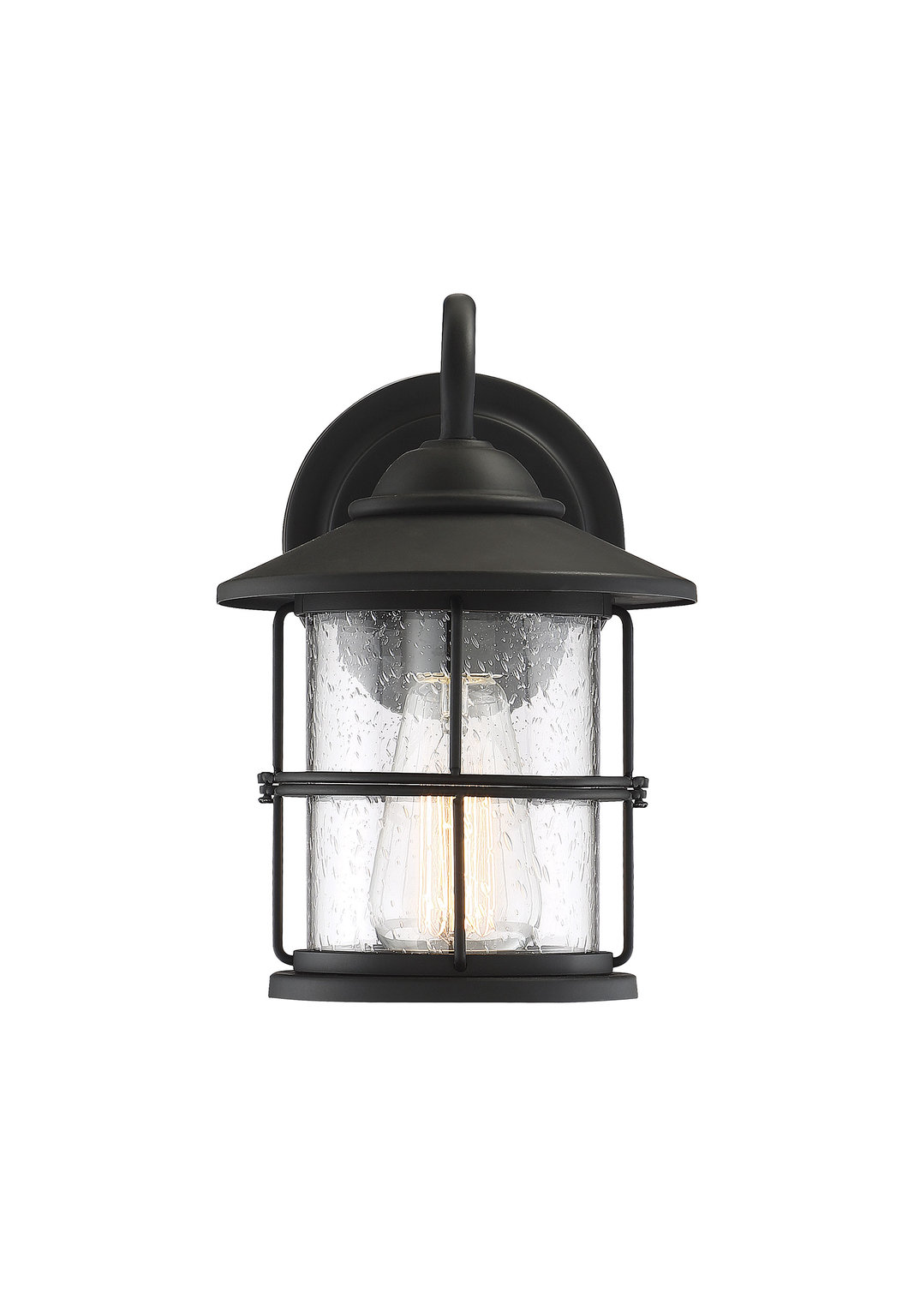 1-Light Exterior Wall Sconce, Black - Transitional - Outdoor Wall ...