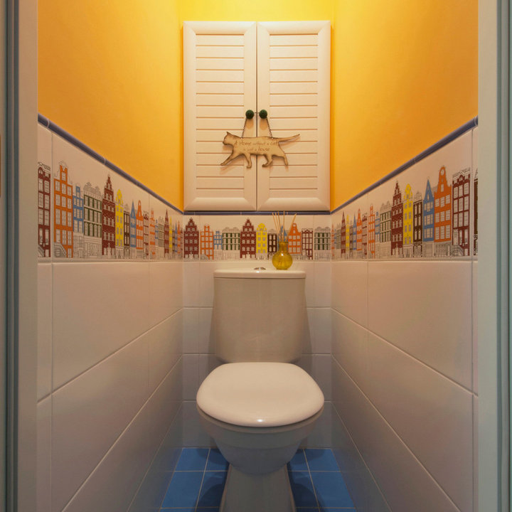75 Ceramic Tile Powder Room Ideas You'll Love - January, 2026 | Houzz