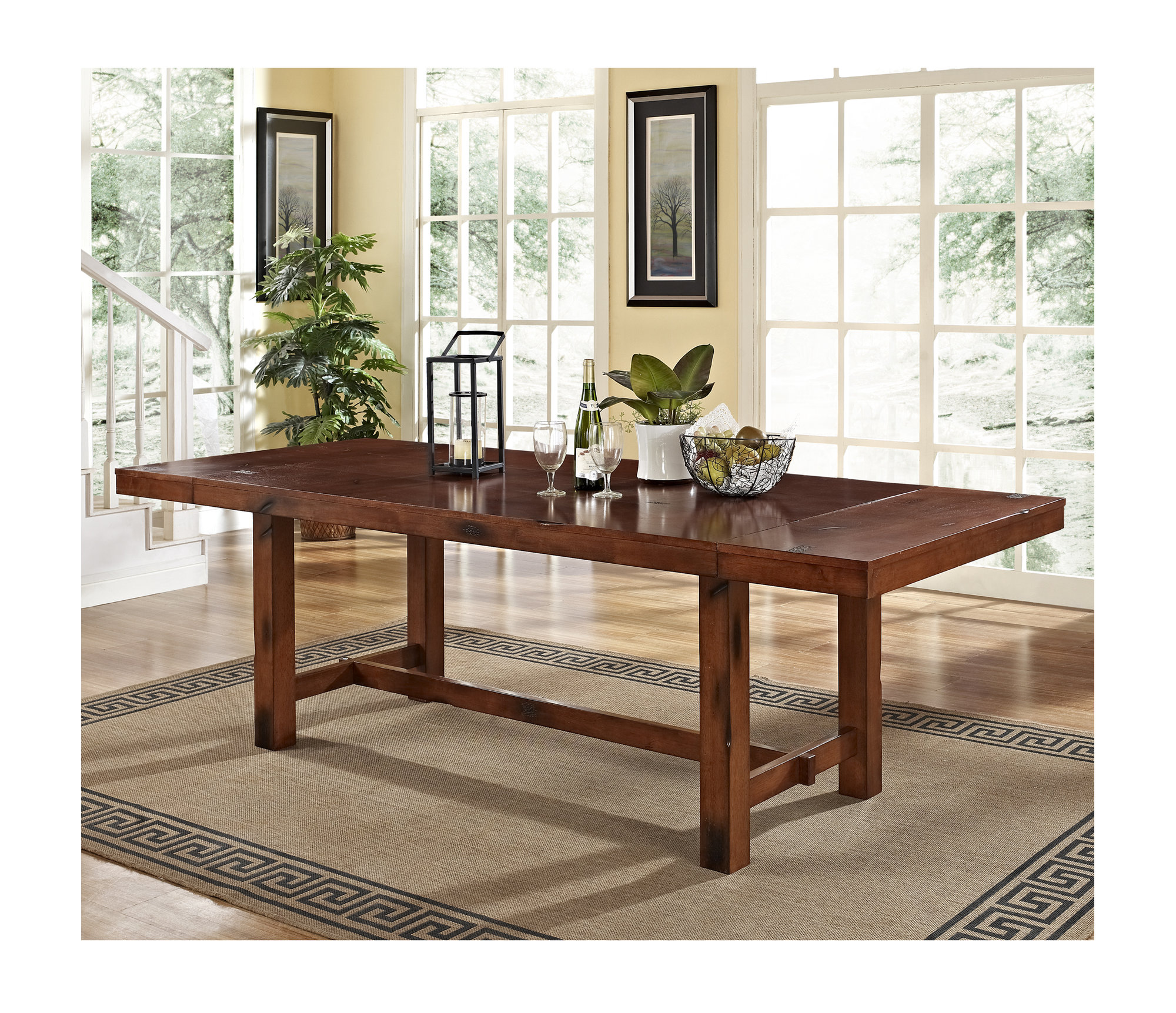 Dark Oak Wood Dining Table - Transitional - Dining Tables - by Kolibri ...