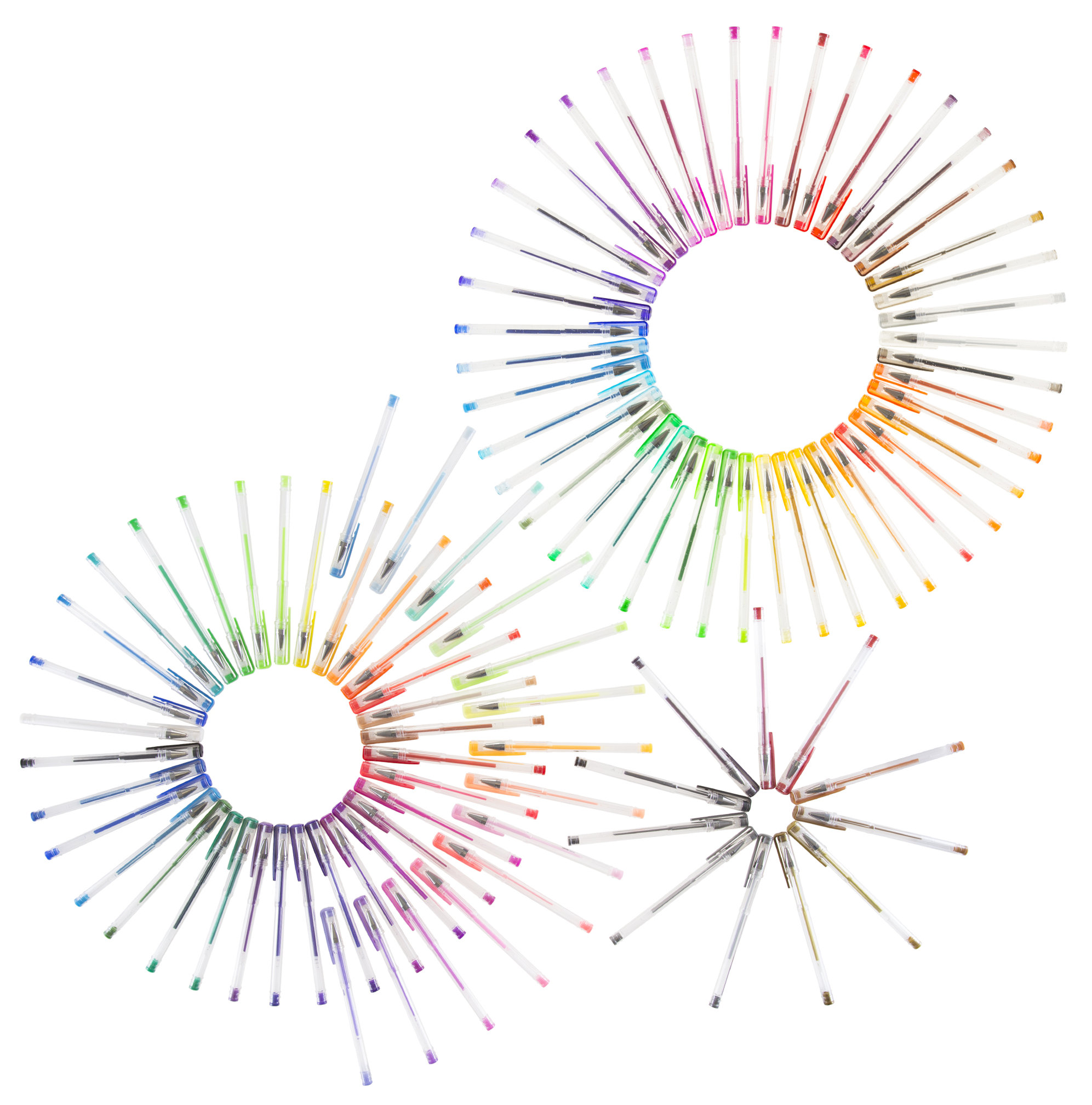 Gel Pens 100-Pack Pen Set for Adult Coloring Books, Journaling ...