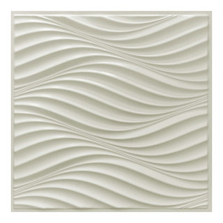 Off White Waves 3D Wall Panels - Modern - Wall Panels - by Dundee Deco ...