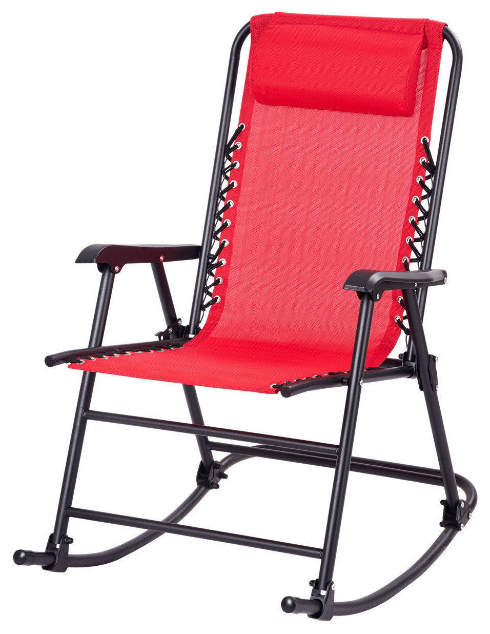 Costway Folding Zero Gravity Rocking Chair Rocker Outdoor Patio ...