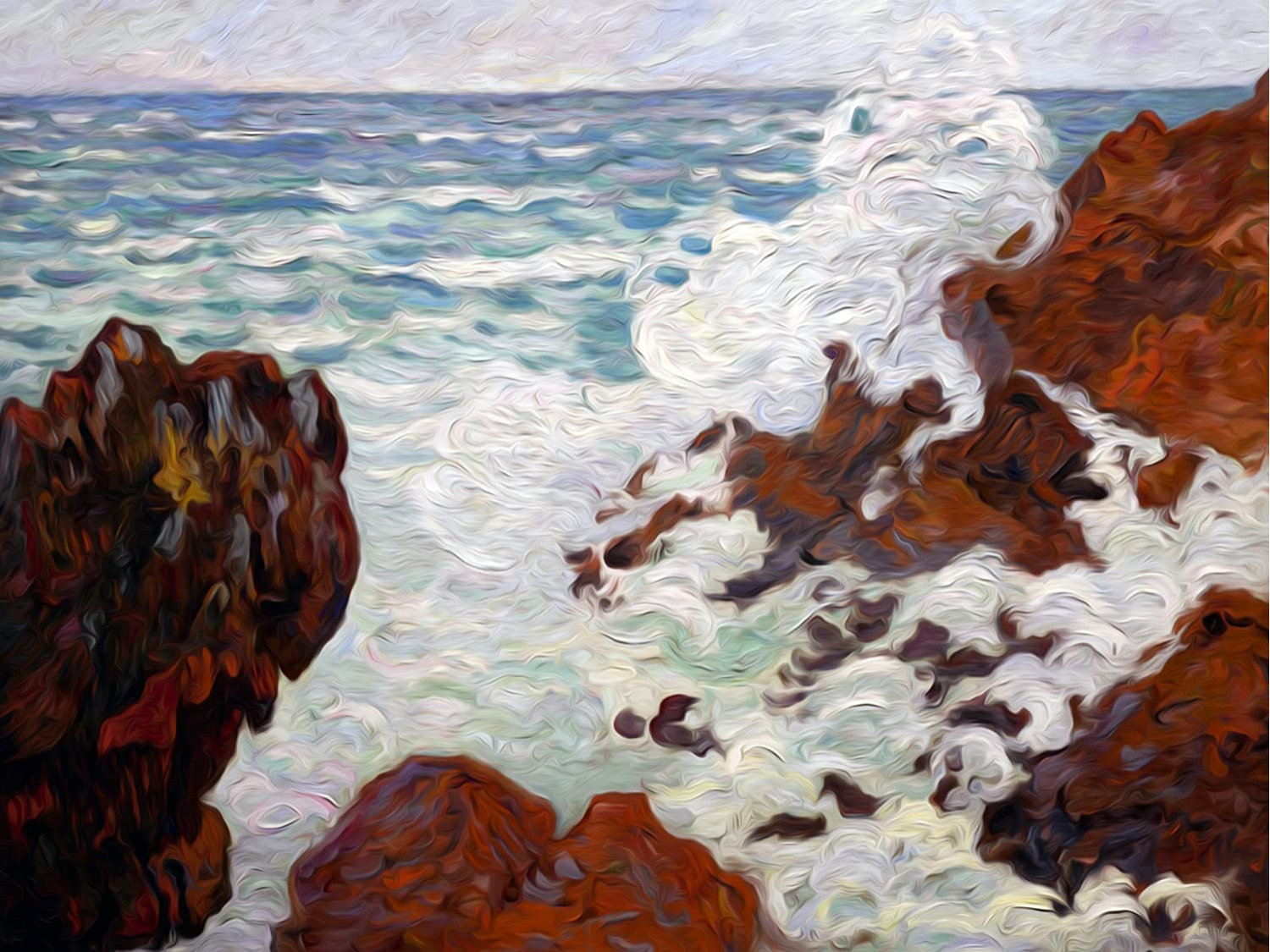 Tile Mural STORM Jean-Baptiste-Armand Wall Backsplash, Ceramic Matte ...