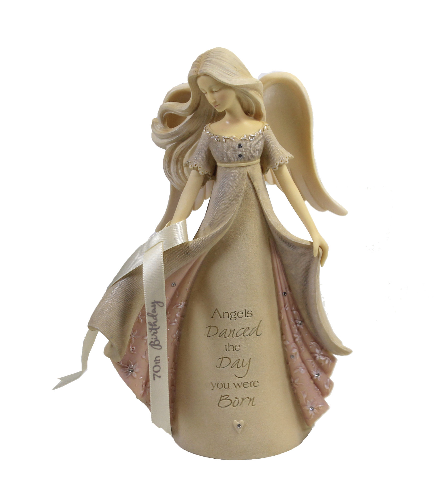 Foundations 70Th Birthday Angel Polyresin Danced Day Born 6007515 ...