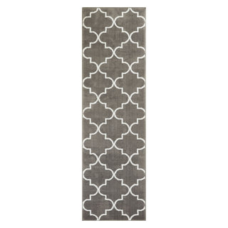 Well Woven Dulcet Elle's Lattice Modern Geometric Trellis Gray Area Rug ...