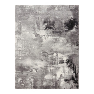 Modern Area Rug With Artful Design, 5'3"x7'7" - Contemporary - Area ...