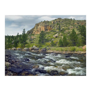 "Rapids with cliffs above Cache La Poudre River, Colorado" Paper Art ...