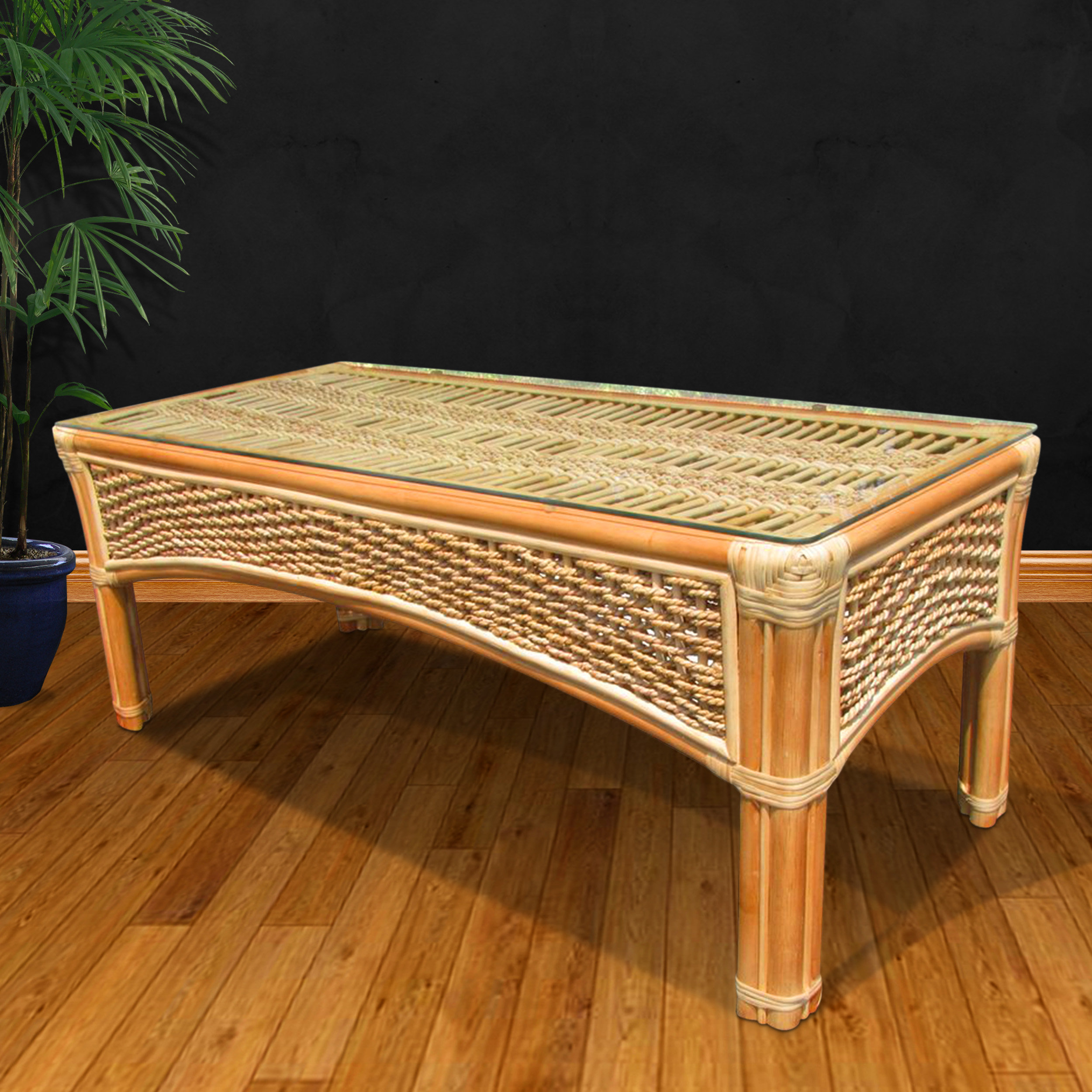 Spice Island Coffee Table, Natural - Tropical - Coffee Tables - by ...
