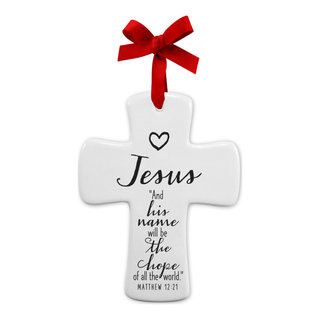Christmas Ornament, Jesus Cross - Traditional - Christmas Ornaments ...