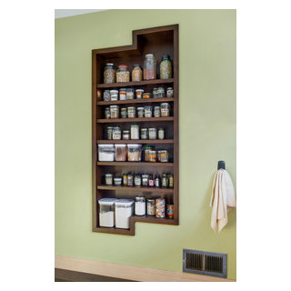 Spice shelf - recessed - Contemporary - Kitchen - Minneapolis - by Wise ...