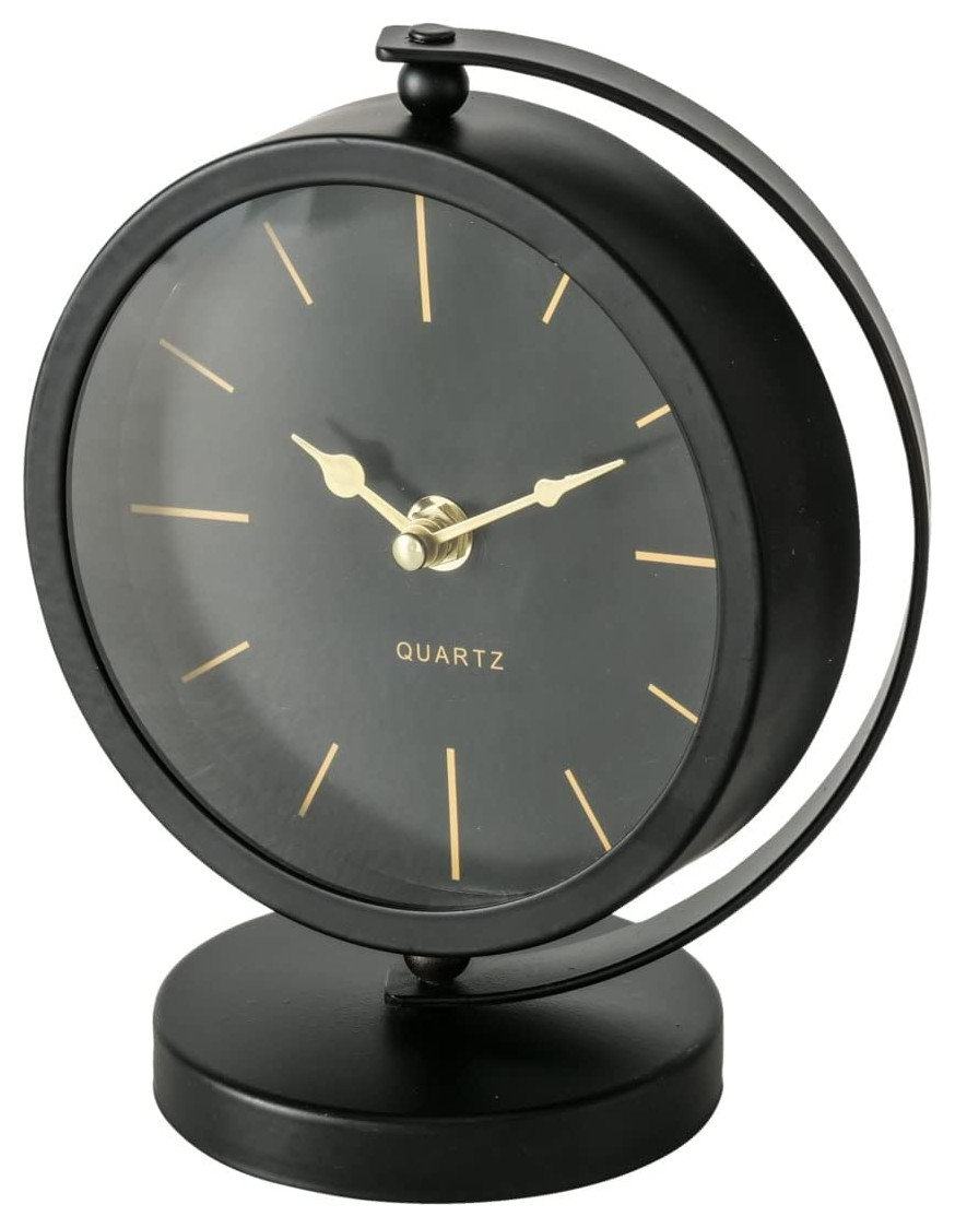 Mid-Century Modern Desktop Clock, 7.75" - Midcentury - Desk And Mantel ...