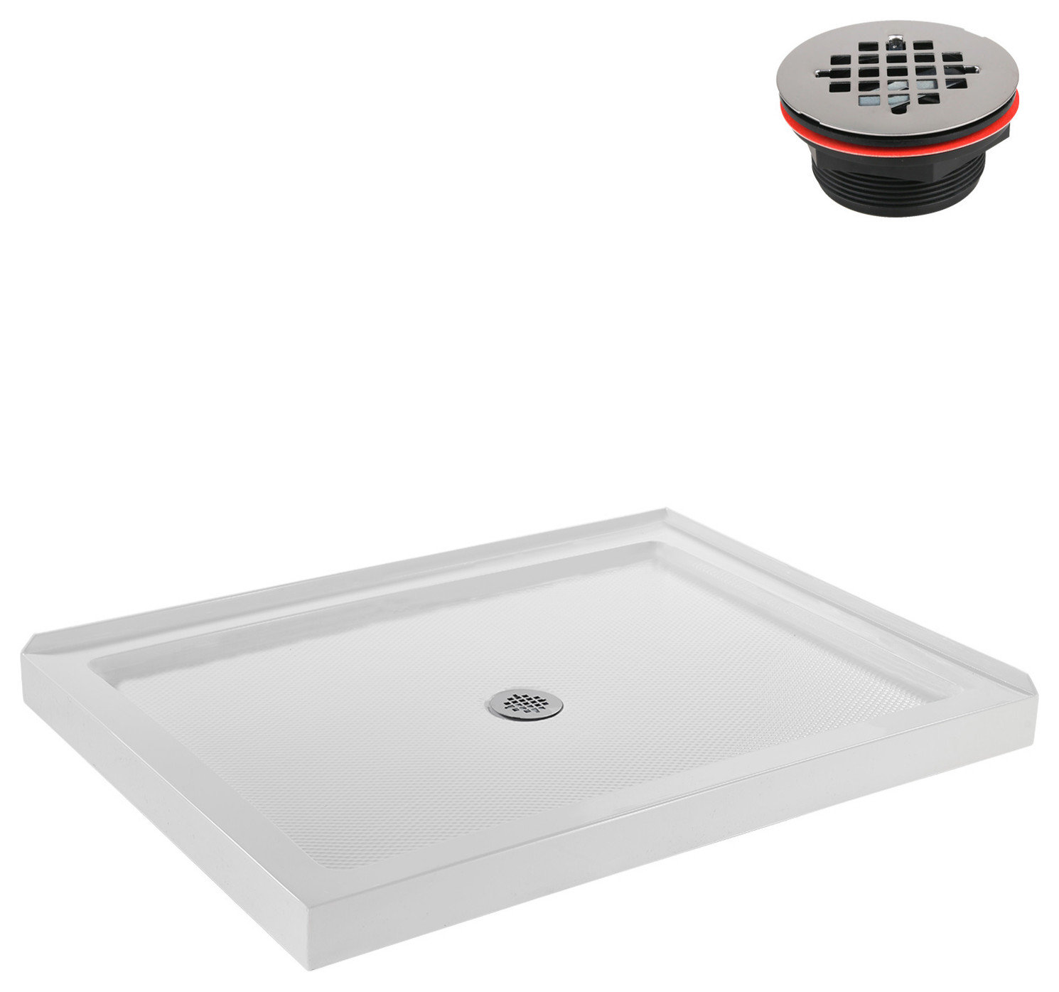 Streamline 48"x36" Corner Acrylic Shower Base - Modern - Shower Pans ...