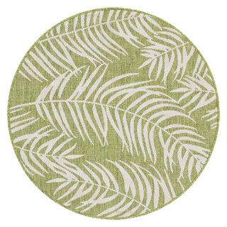Indoor/Outdoor Kona Area Rug, Round 4' - Tropical - Outdoor Rugs - by ...