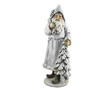 Olde World Santa Claus with Bag of Gifts and Tree - Outdoor Holiday ...