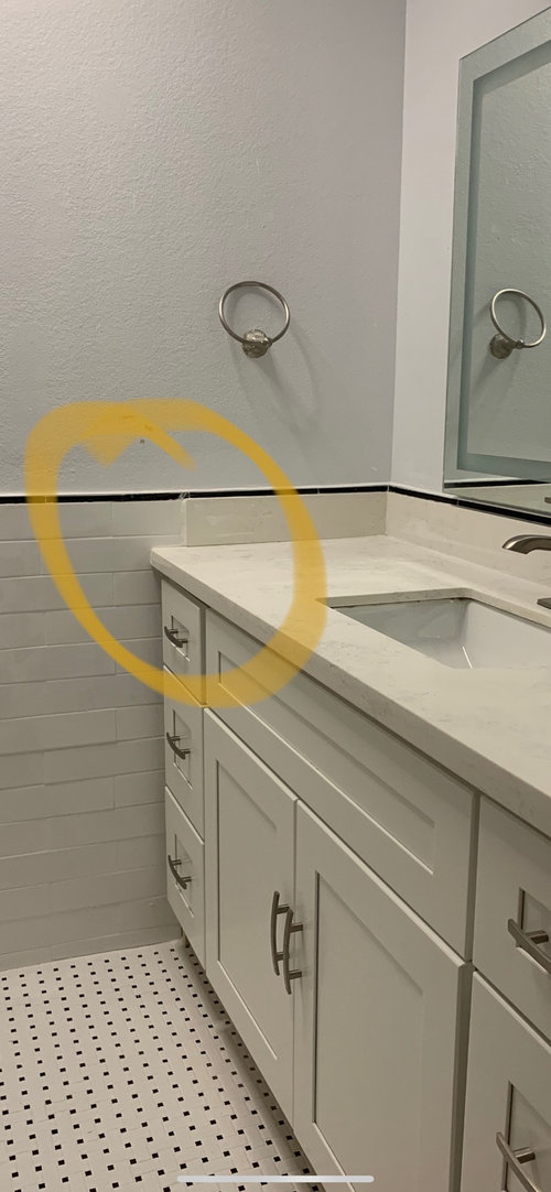 Bathroom Vanity Tile Edge advice