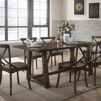 Kaelyn, Dining Table Dark Oak - Transitional - Dining Tables - by ...
