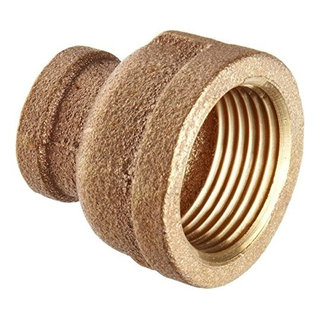 Lead Free Brass Reducing Coupling With Female Threaded Ends, 0.5"x0.125 ...
