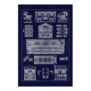 "Interiors With Cross Vaults and Cupola Vaulting (Blueprint)" Paper Art ...