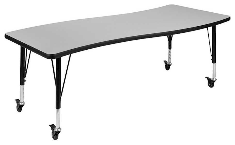 Flash Activity Table 25" Activity Table, Grey - Contemporary - Folding ...