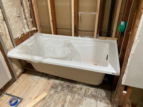 Alcove Tub with Tiled Apron Help