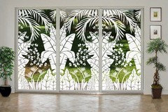 covering ice block window