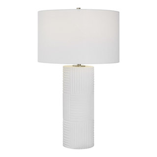 Uttermost Patchwork White Table Lamp 30068 - Transitional - Table Lamps - by Better Living Store ...