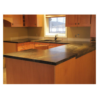 Kitchen Countertops - Cleopatra Granite - Leather Finish - Calgary - by ...