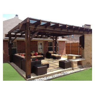 Patio Pergola (Project #310) 12x12 with 8x8 posts - Dallas - by OZCO ...