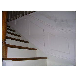 Recessed Panels on Straight Stairs - Staircase - Toronto - by ...