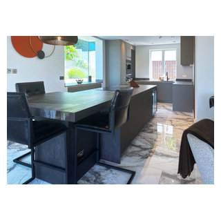 Modern Industrial Grey Kitchen Chelsfield - Modern - Kitchen - London ...