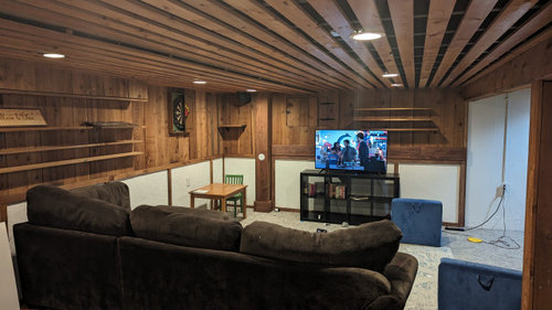 Cedar wood basement rehab!