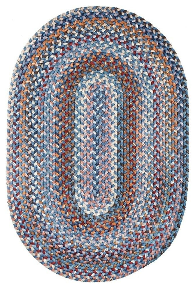 Rhody Rug Astoria Rug, Blue Dragon, 5'X8' Oval, 5'x8' Oval - Area Rugs ...