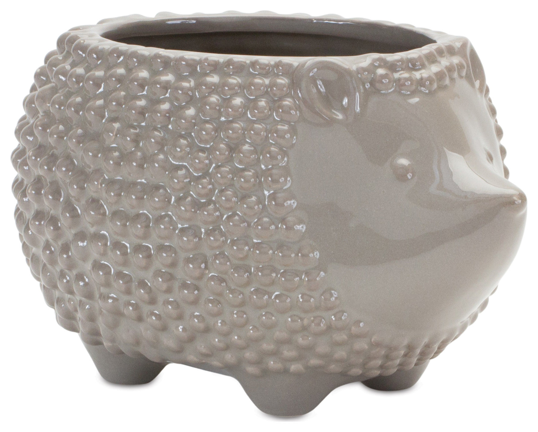 Ceramic Hedgehog Planter, 4-Piece Set - Contemporary - Indoor Pots And ...