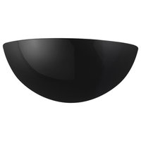 Ambiance Small Quarter Sphere Wall Sconce, Black, Matte White, LED ...