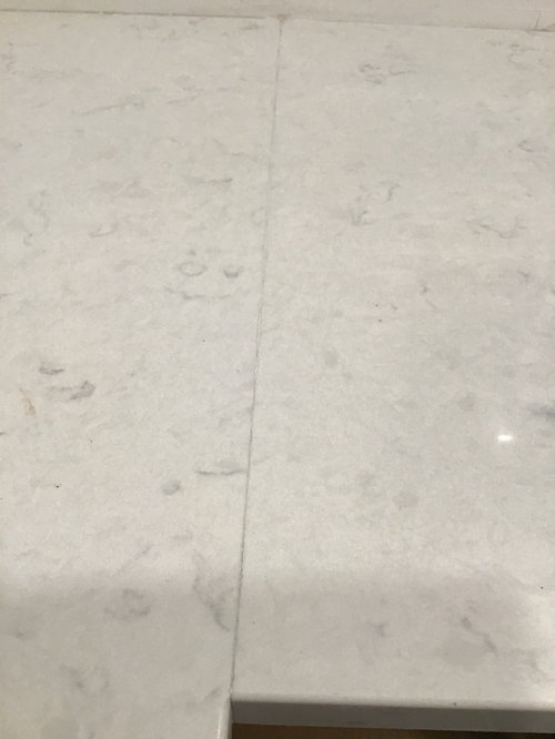 Is this an acceptable seam in quartz countertop?