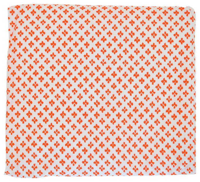 Sofie Sham, White With Orange, Standard - Contemporary - Pillowcases ...