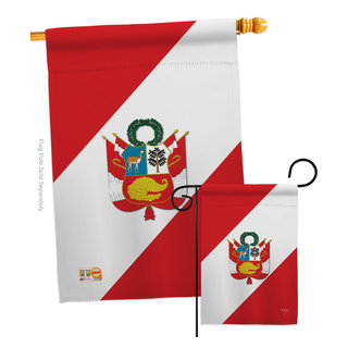 Peru Flags of the World Nationality Flags Set, 28" X 40" X 0.1 ...