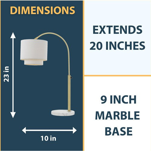 Arched 60W Table Lamp, Nickel - Transitional - Table Lamps - by Timeout ...