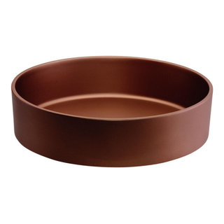 Pert Rho Brushed Copper Vessel Sink - Modern - Bathroom Sinks - by ...